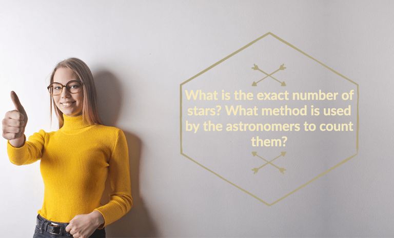 What is the exact number of stars? What method is used by the ...